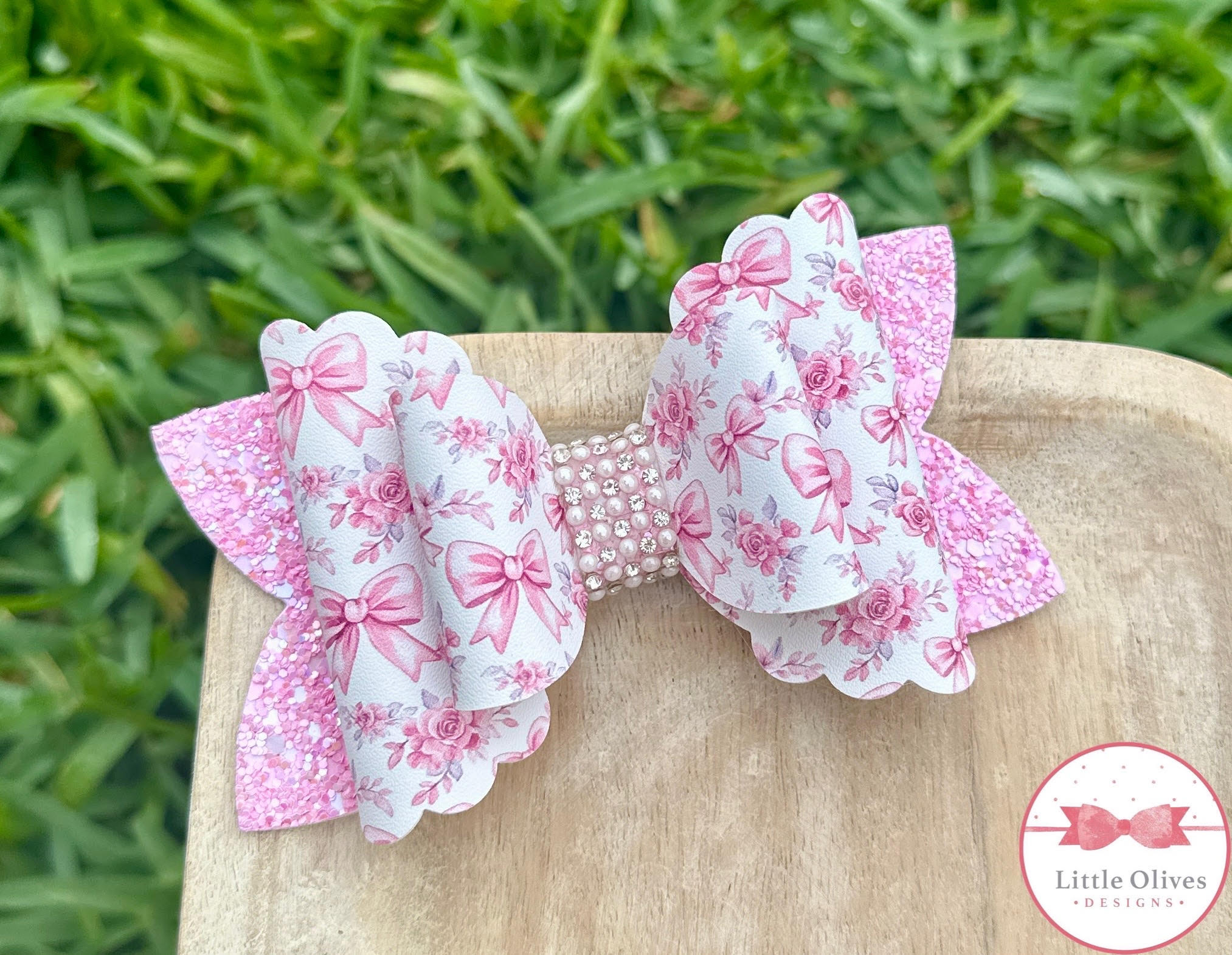 COQUETTE FANCY BOW – Little Olives Designs, LLC